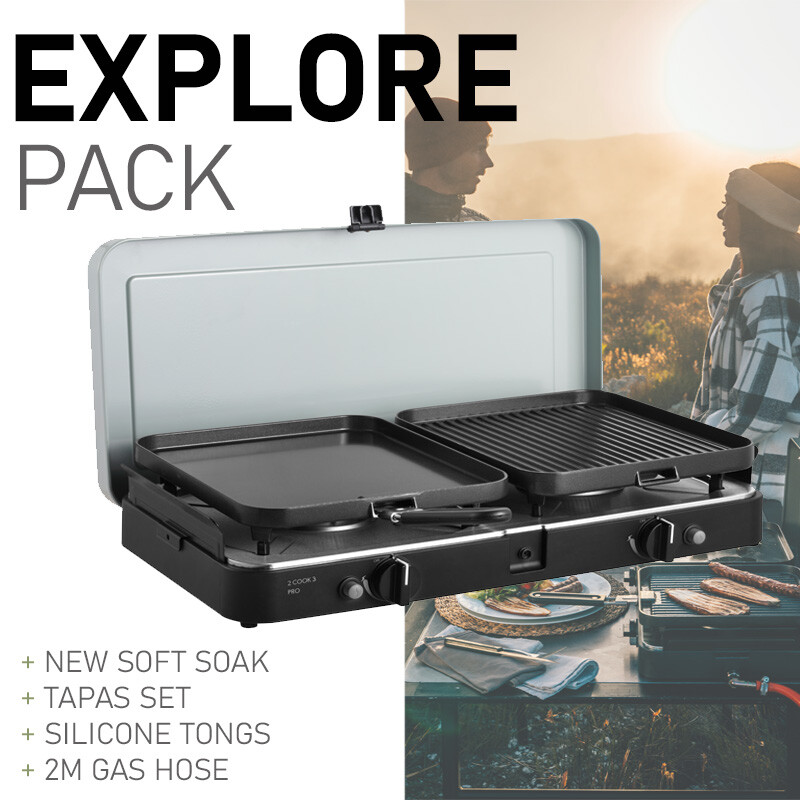 2023 Cadac 2 Cook 3 Pro Deluxe QR: EXPLORE PACK - Webbs Outdoors