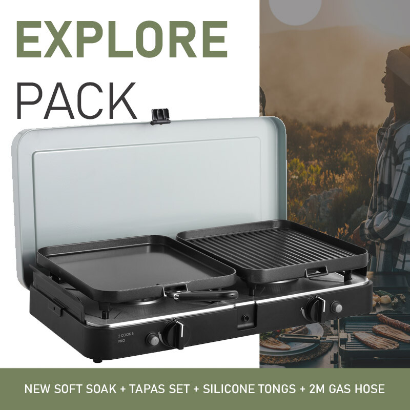 2023 Cadac 2 Cook 3 Pro Deluxe QR: EXPLORE PACK - Webbs Outdoors