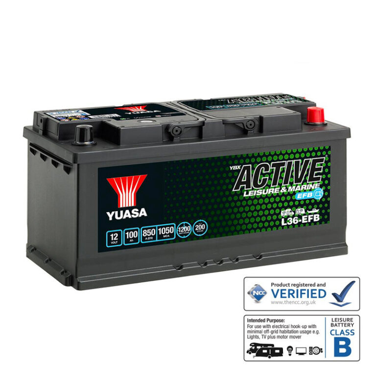 YUASA L36-EFB Leisure Battery - Class B - Webbs Outdoors